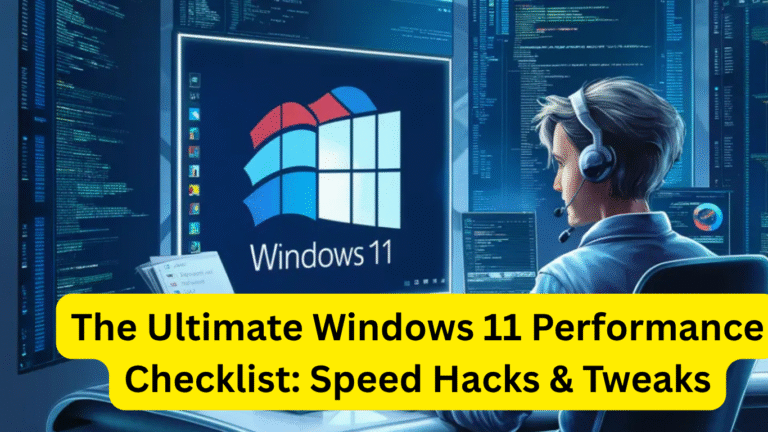 The Ultimate Windows 11 Performance Checklist: Speed Hacks & Tweaks ...